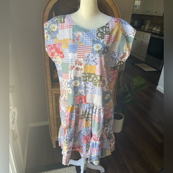 Dresses | Vintage Handmade Cottage Core Patchwork Dress | Poshmark